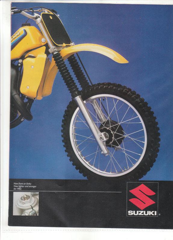 Find Suzuki RM125 motocross mx 2pg vintage motorcycle advertisement ad 1982 in Daytona Beach ...