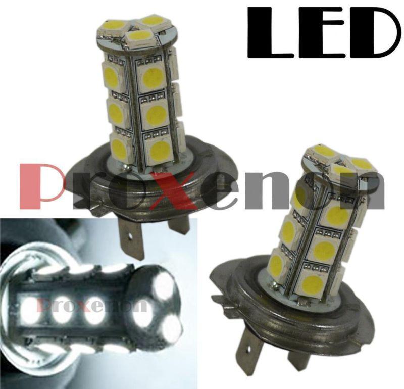 Find LED H7 Xenon Hyper White 6000K Headlight 18-SMD Light Bulb Pe10 ...