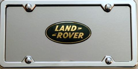 Find LAND ROVER 3D STAINLESS STEEL LICENSE PLATE WITH CHROME FRAME in ...