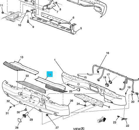 Find New OEM 2007-2013 Chevrolet Avalanche Right Rear Bumper Step Pad ...