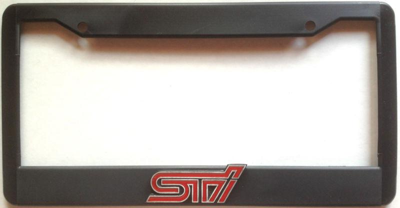 Sell STI License Plate Frame W/ 3D Emblem Subaru JDM WRX AWD BRZ S206 ...