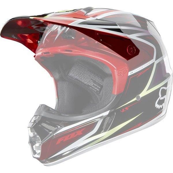 Sell Fox Racing V3 Helmet Visor Red/Black No Size in Holland, Michigan ...