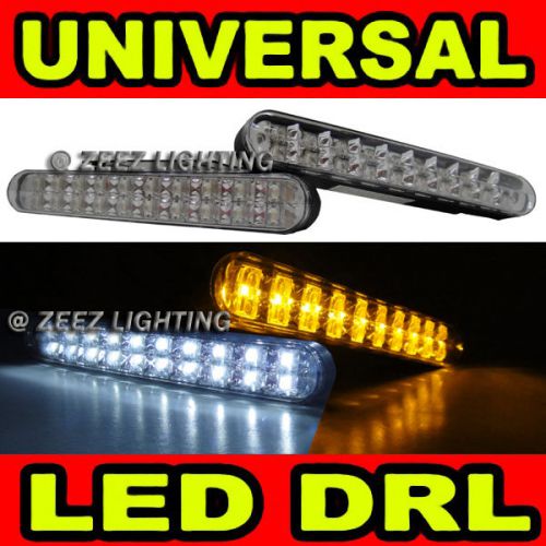 Sell JDM 30 LED Daytime Running Light DRL Kit Day lights + Amber ...