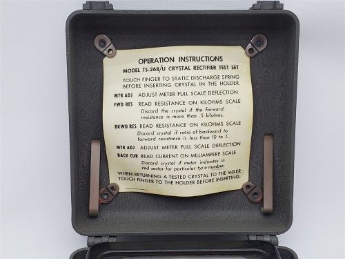Sell Crystal Rectifier Test Set Model TS-268/U WW2 in OH, United States ...