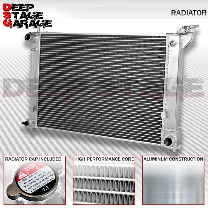 Sell ALUMINUM RACING DUAL CORE 2 ROW BOLT-ON COOLING RADIATOR JDM 05-11 ...
