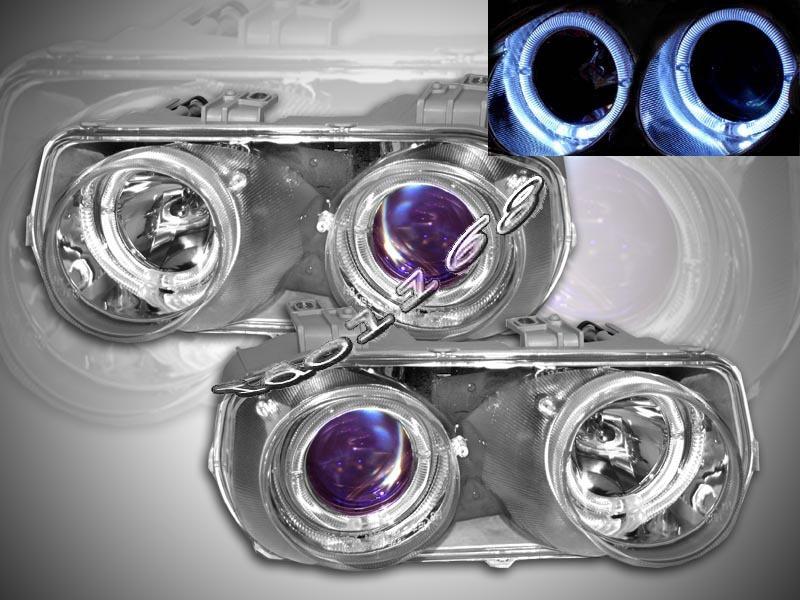 Sell 98-01 Acura Integra Projector Headlights Dual Halo Chrome 99 00 in ...