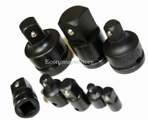 Sell 8PC CRV AIR IMPACT REDUCER SOCKET DRIVE ADAPTER SET CHROME ...