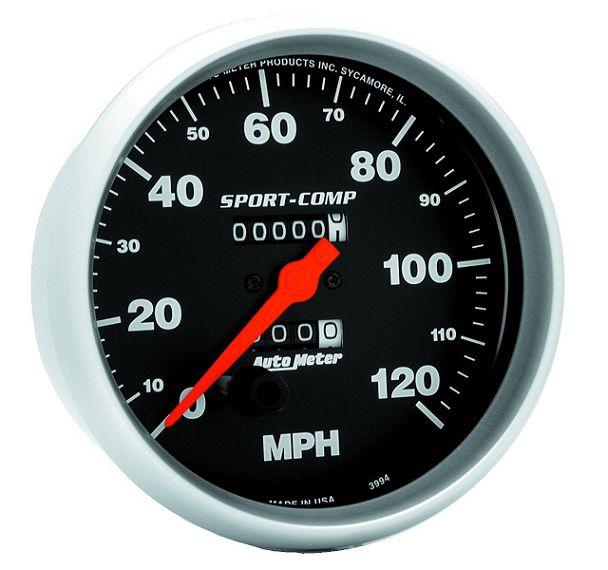 Sell Auto Meter 3994 Sport Comp 5" In-Dash Mechanical Speedometer 120 ...