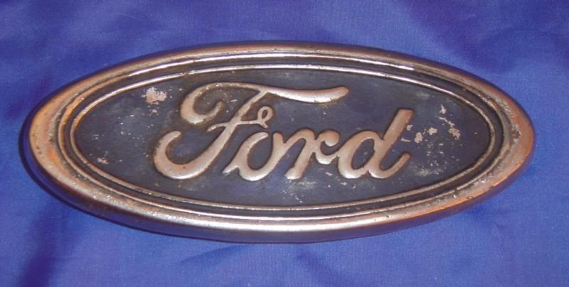 Sell 1960's Vintage Ornament Of Car Ford Metal Emblem Original Piece ...