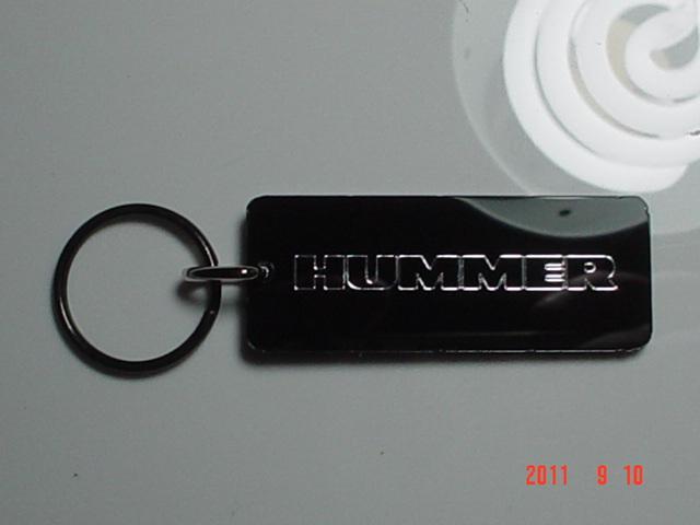 Purchase Hummer Word Key fob Chain Black & Chrome H1 H2 H3 SUT HUMVEE ...