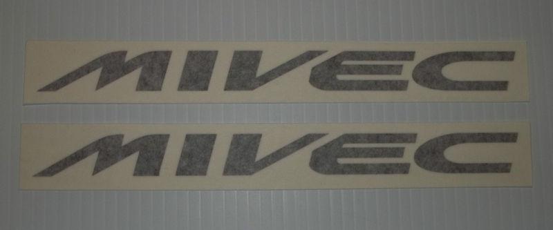 Purchase New Mitsubishi MIVEC Logo Decal Pair VVT Turbo Lancer EVO ...