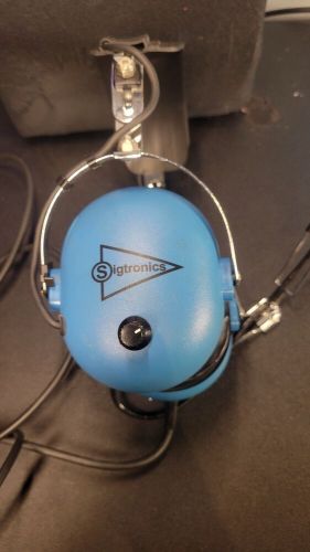 Purchase SIGTRONICS S-45 HEADSET PILOT AIRPLANE AVIATION HEADPHONES W ...