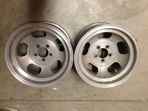 Purchase (2) Rocket Racing Mag Slotted 14" Wheels 5x4 Mopar 14x7 in ...