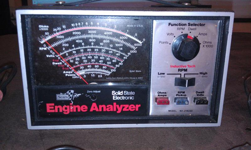 Purchase Vintage Sears Solid State Electronic Engine Analyzer - Model ...