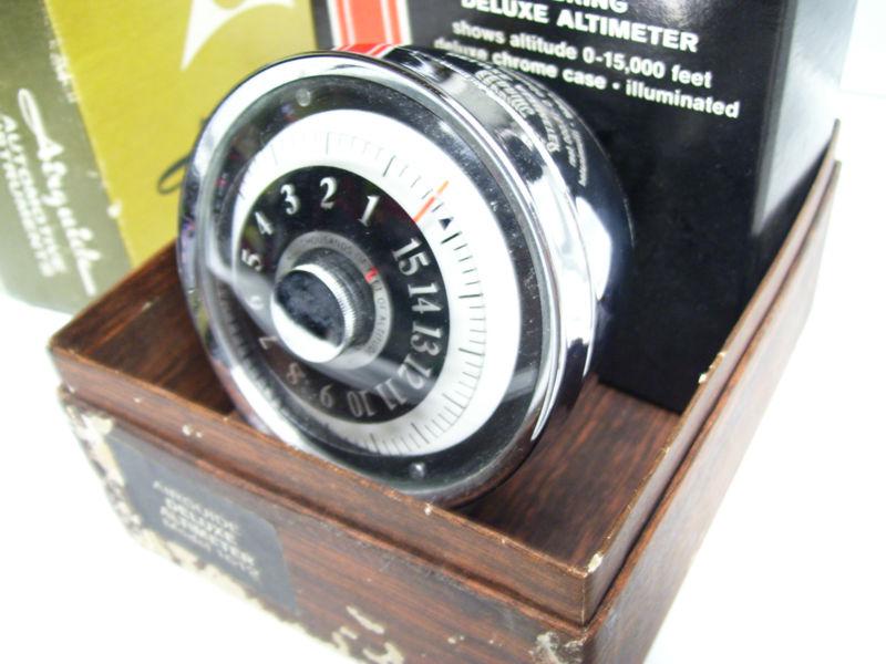 Purchase Vintage nos 60s AIRGUIDE ALTIMETER dash gauge rat rod ...