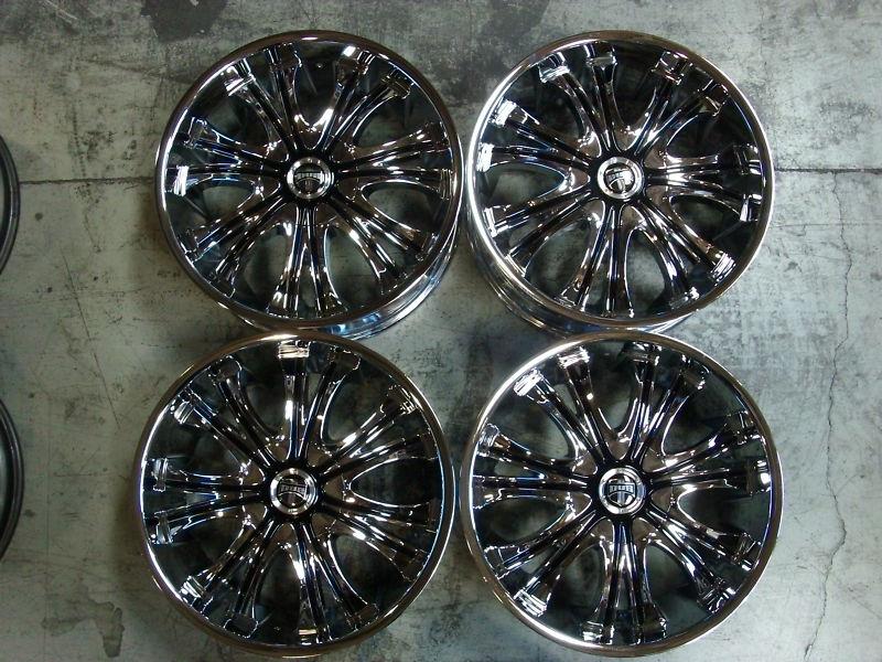 Purchase FOUR 22X9 6-135 6-139.7 CHROME DUB MAMBA WHEELS in Las Vegas ...