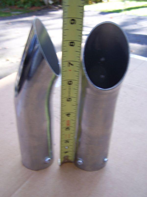 Buy CHROME TURN DOWN EXHAUST TIP COUGAR MUSTANG CYCLONE in East ...