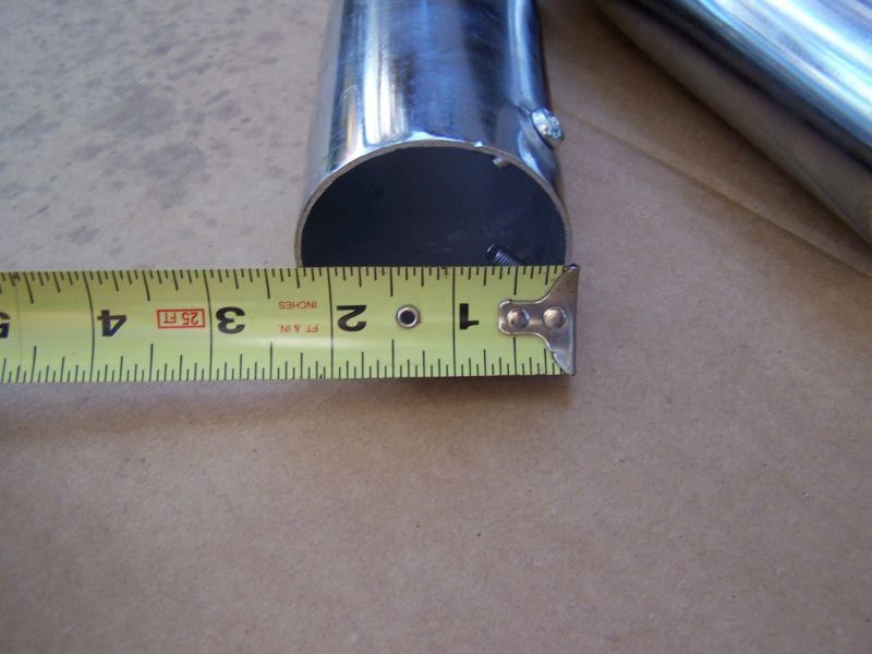 Buy CHROME TURN DOWN EXHAUST TIP COUGAR MUSTANG CYCLONE in East ...