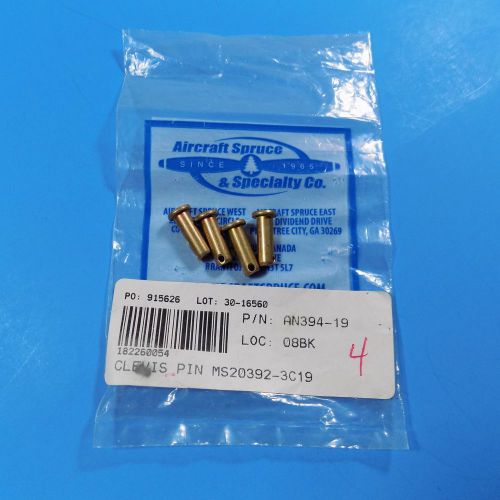 Buy 4 NOS Clevis Pin Drilled MS20392-3C19 in Bemidji, Minnesota, United ...