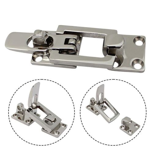 Buy Marine 316 Stainless Steel Anti-Rattle Boat Door Lock Latch Anti ...