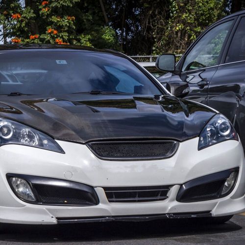 Buy Carbon Fiber Front Bumper Grille Mesh For Hyundai Genesis Coupe ...