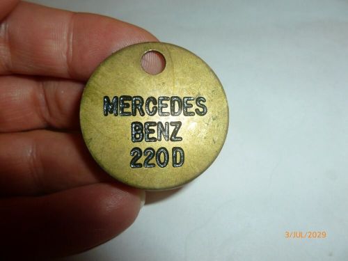 Buy Vintage Metal Mercedes Benz Key Chain Tag Brass Token 220 D RARE in ...