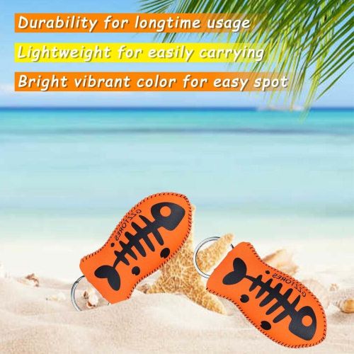 Buy Floating Keychain, Boat Key Float - 4 to 5 Keys for Boating, Orange ...