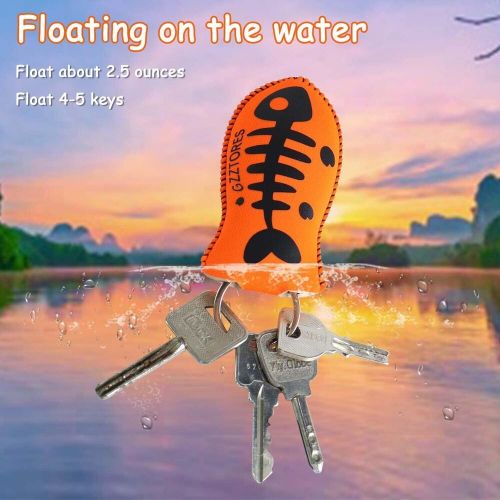 Buy Floating Keychain, Boat Key Float - 4 to 5 Keys for Boating, Orange ...
