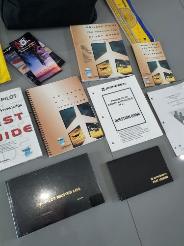 Buy Jeppesen Private Pilot Kit FAA w/ Bag Plotter etc.. in , for US $198.50