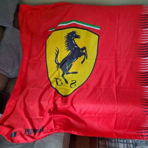 Buy GIANT 6.5 Feet Ferrari Flag Logo Checkered Racing Supercar Garage ...