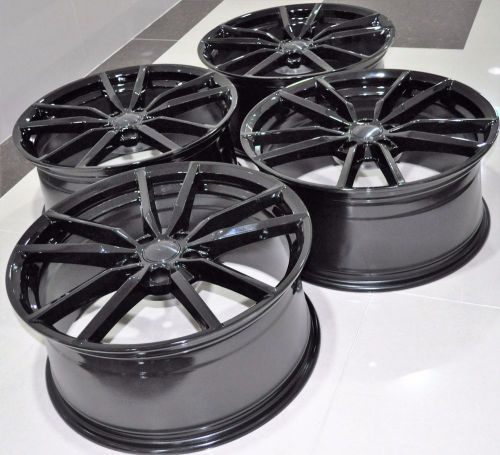Find 19" 2016 GOLF 7 STYLE BLACK WHEELS RIMS FIT VW GOLF GTI JETTA ...