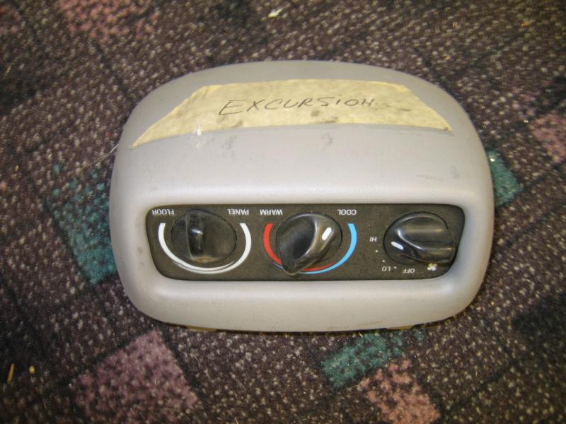 Find excursion rear overhead console with ac controls. take out, grey ...