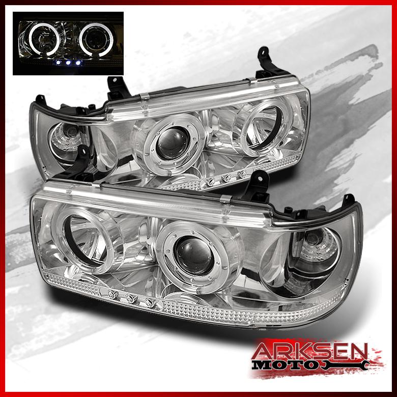Find 91-97 LAND CRUISER DUAL HALO PROJECTOR LED HEADLIGHTS LAMPS PAIR ...