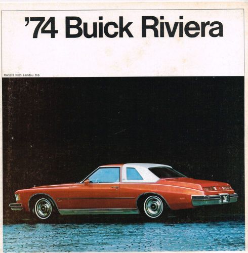 Purchase 1974 BUICK ELECTRA Brochure / Pamphlet: 225 / CUSTOM / LIMITED ...