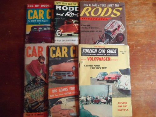Sell Lot of 6 Vintage Car Craft The Show How Magazine Rods Foreign Car ...