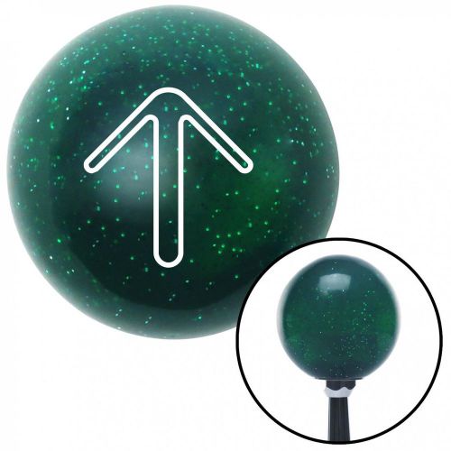 Sell White Pointing Arrow Up Green Metal Flake Shift Knob with 16mm x 1.5 in Portland, Oregon ...