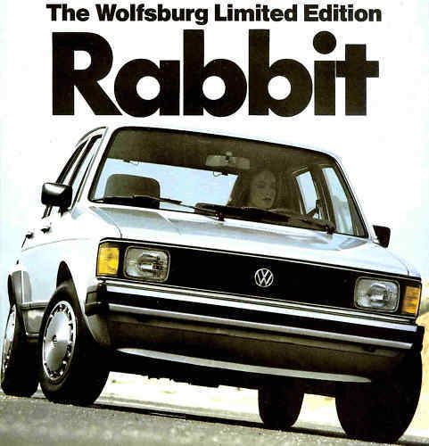 Sell 1983 VW RABBIT WOLFSBURG FACTORY BROCHURE -VOLKSWAGEN RABBIT ...