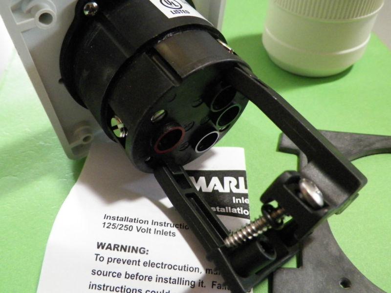 Sell NEW MARINCO Marine 3-Wire Locking Power Inlet 50A 125V/250V Shore ...