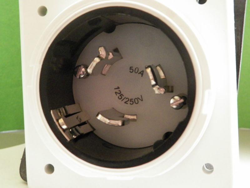 Sell NEW MARINCO Marine 3-Wire Locking Power Inlet 50A 125V/250V Shore ...