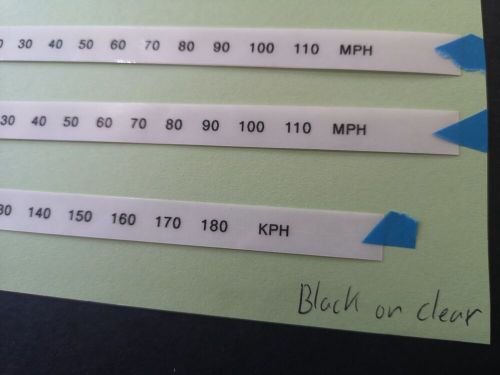 Sell Speedometer Speedo Kit Universal Conversion Stickers Mph Kph Dial ...