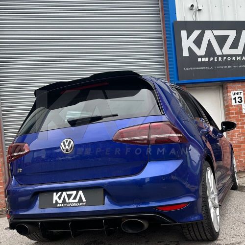 Sell 2013-2016 VOLKSWAGEN VW GOLF R MK7 REAR DIFFUSER BLACK 3 PIECE ...