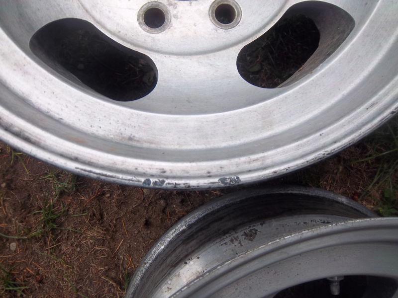Sell 16.5 x 8.25 Vintage slot slotted Mag Wheels Rims 8x6.5 Chevy Dodge ...