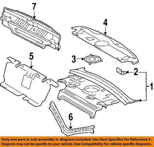 Sell TOYOTA OEM 58307AC020 Rear Body-Lower Back Panel in Brunswick ...