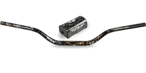 Sell Fly Racing Aero Tapered Graphic Handlebars Honda Black/Gold (18 ...