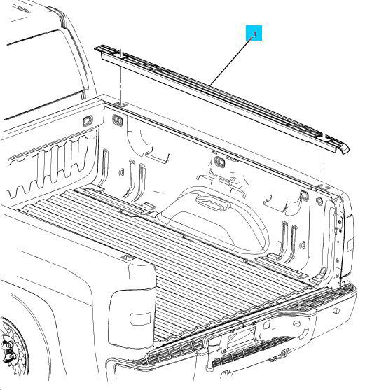 Sell New OEM 2007-2013 Sierra Silverado Side Rail Bed Protector 8' Long ...