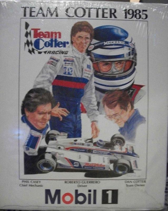 Sell 1985 MOBIL ONE RACING TEAM COTTER OLD POSTER ORIGINAL in ...