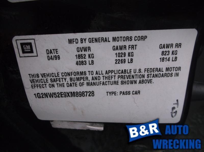 Sell Right Taillight for 99 00 01 02 03 04 05 GRAND AM ~ GT 4897808 in ...