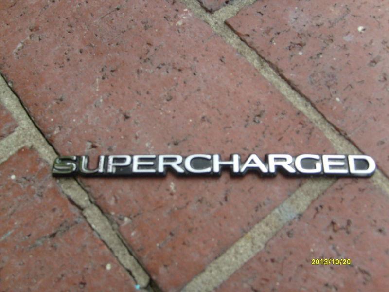 Buy 1995 1996 1997 1998 1999 Buick Riviera SUPERCHARGED emblem in Palm ...