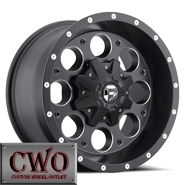 Buy 18x9 Black Fuel Revolver Rims 5x114.3/5x127 5 Lug Jeep Ford Ranger ...