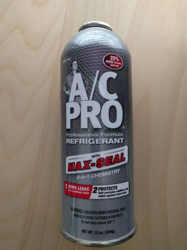 Buy AC PRO R-134a 12 oz with MAX-SEAL Professional Formula Refrigerant ...